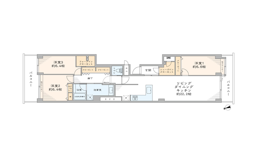 早稲田セントラルハイツ 収納豊富な100㎡超大型3LDK 東京の高級中古マンション／リノベーションマンションの【mitaina（ミタイナ）】