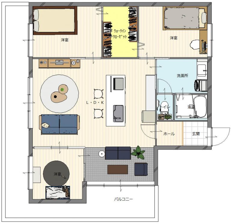 おしゃれで快適な3LDKの間取りで暮らす！ライフスタイル別の間取りやレイアウト・物件選びのコツまで徹底解説 - 東京都内の高級中古マンション／リノベーションマンションの購入なら【mitaina ...