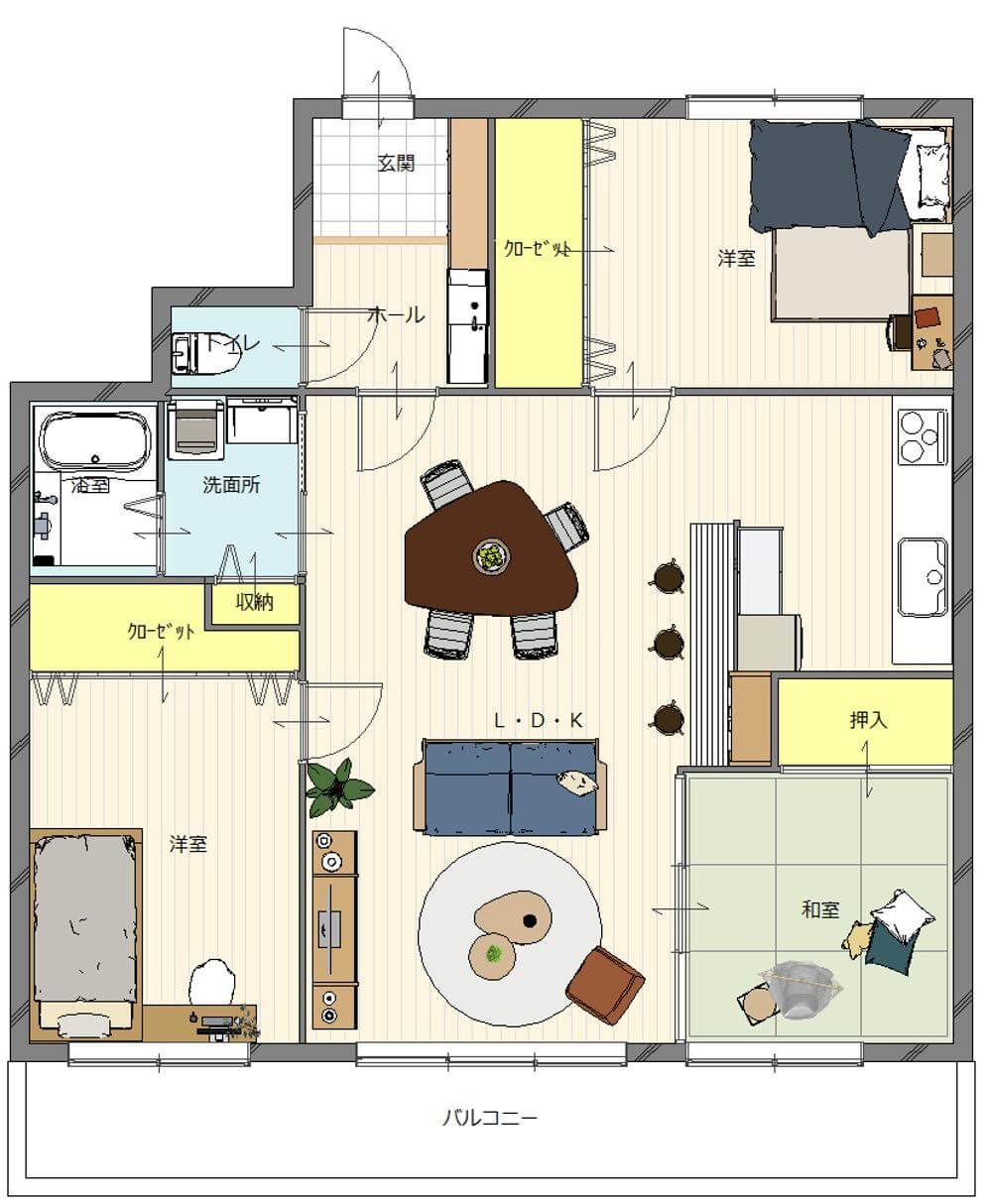 おしゃれで快適な3LDKの間取りで暮らす！ライフスタイル別の間取りやレイアウト・物件選びのコツまで徹底解説 - 東京都内の高級中古マンション ...