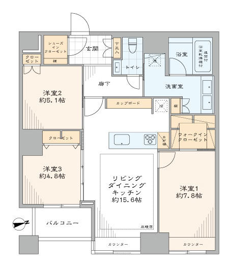 高輪ザ・レジデンスタワー棟 開放的な眺望を堪能できる希少な17階3LDK 東京の高級中古マンション／リノベーションマンションの【mitaina（ミタイナ）】