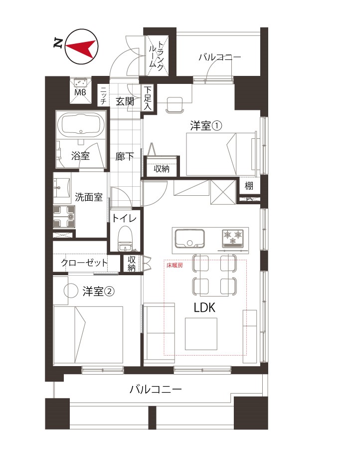 オーベル代官山DE 3方角部屋＆2面バルコニーで陽当たり・風通し 東京の高級中古マンション／リノベーションマンションの【mitaina（ミタイナ）】