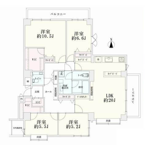 パーク・コート中落合 家族でゆったり過ごす、4面採光の大型4LDK 東京の高級中古マンション／リノベーションマンションの【mitaina（ミタイナ）】