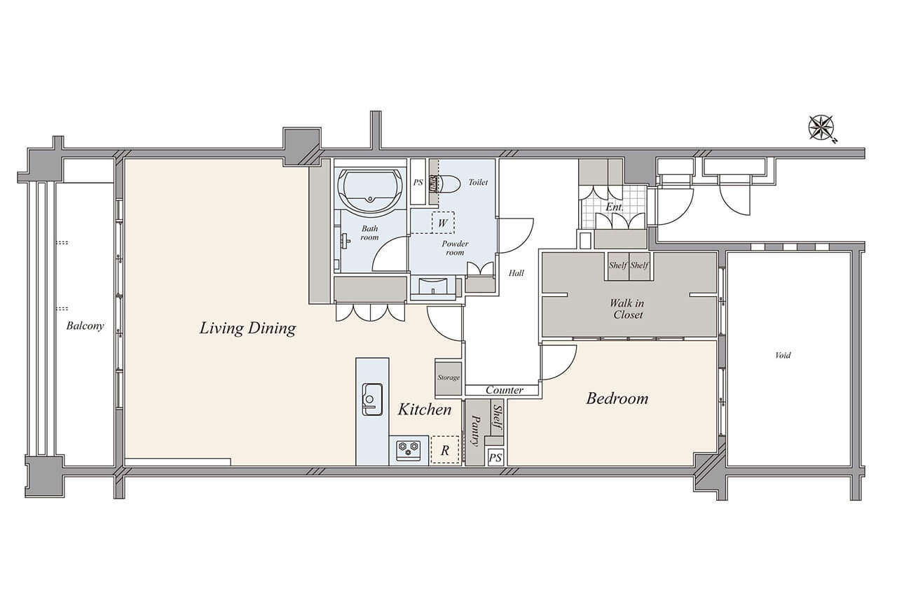代々木上原 約100㎡の1LDK、ホテルを連想させる美しい住まい 東京の高級中古マンション／リノベーションマンションの【mitaina（ミタイナ）】