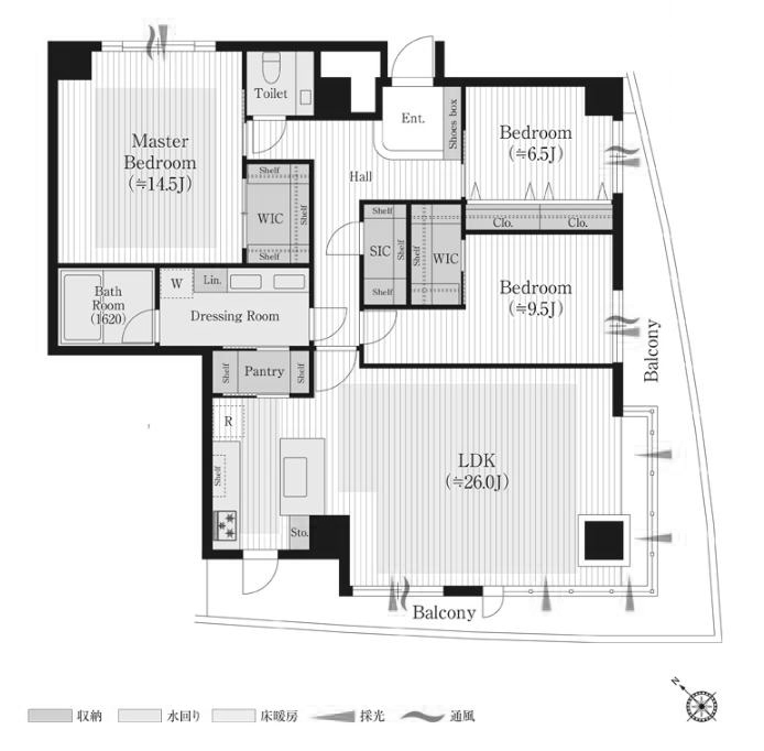 ディアナガーデン恵比寿 130㎡超え！抜け感のある空間が魅力的な最上階角部屋 東京の高級中古マンション／リノベーションマンションの【mitaina（ミタイナ）】