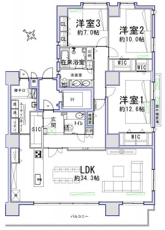 本駒込 専有面積163㎡、伸びやかに過ごせる3LDK 東京の高級中古マンション／リノベーションマンションの【mitaina（ミタイナ）】
