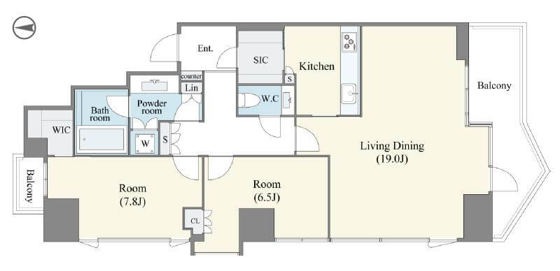 プラウド恵比寿ヒルサイドガーデン 2020年築！94㎡の南向き・3方角部屋 東京の高級中古マンション／リノベーションマンションの【mitaina（ミタイナ）】