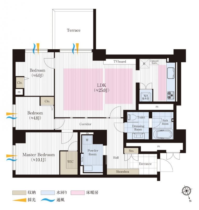 ペアシティ・ルネッサンス ホテルライクなヴィンテージマンション、100㎡超の南西向き3LDK 東京の高級中古マンション／リノベーションマンションの【mitaina（ミタイナ）】