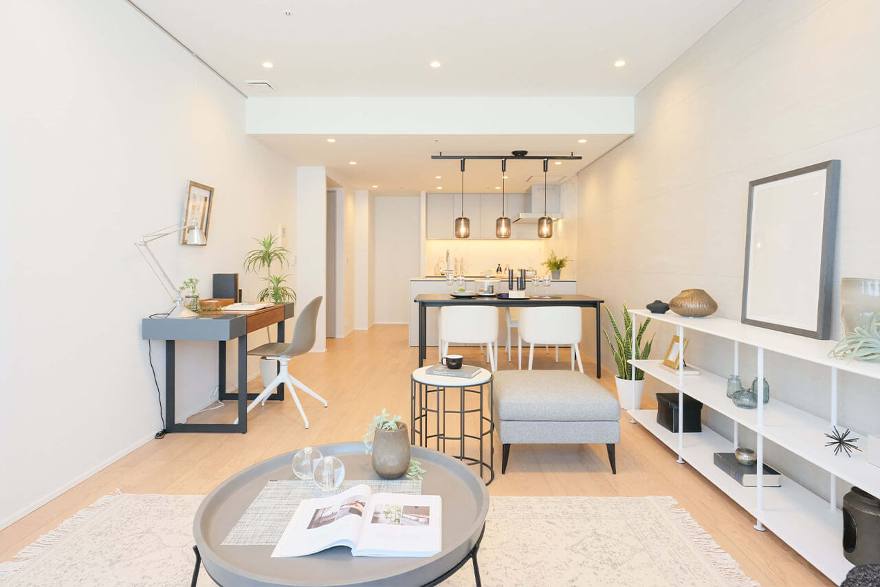 THE TOKYO TOWERS SEA TOWER 43階部で眺望良好、20帖超えの開放的なLDK 東京の高級中古マンション／リノベーションマンションの【mitaina（ミタイナ）】